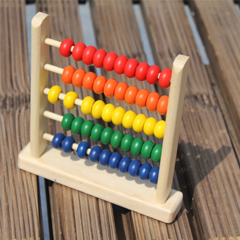 Mini boulier en bois Montessori mathématique